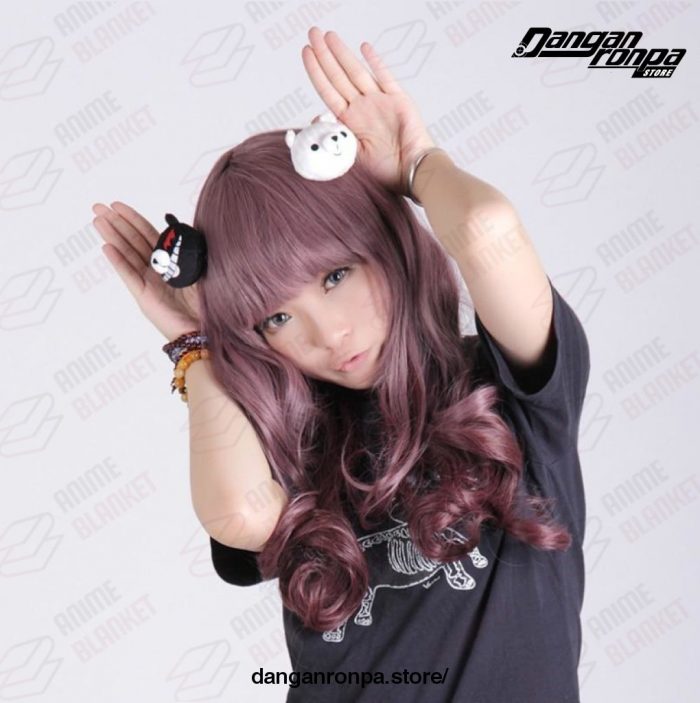 Danganronpa Hair Clip Plush Props Junko Enoshima Bear Girl ...